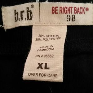 B. R.B. Be right back | Skirts | Be Right Back Brb Black Velour Mini ...